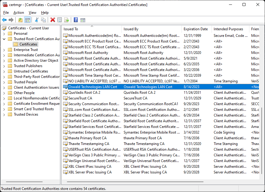Create a SSL certificate for your home network – Alex's Engineering Blog